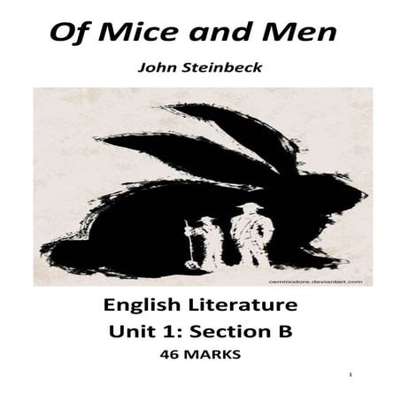 Of Mice and Men Edexcel English Literature Revision Guide | DOCX