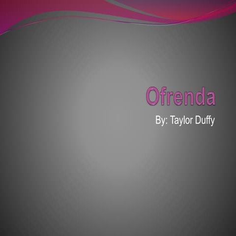 Ofrendas | PPTX