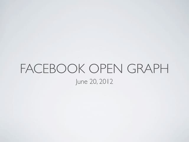 Facebook graph api