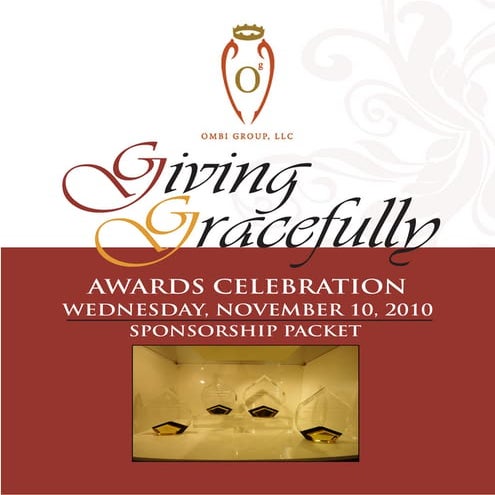 Og 2010 Giving Gracefully Awards Ceremony Sponsorship Package[1] | PDF