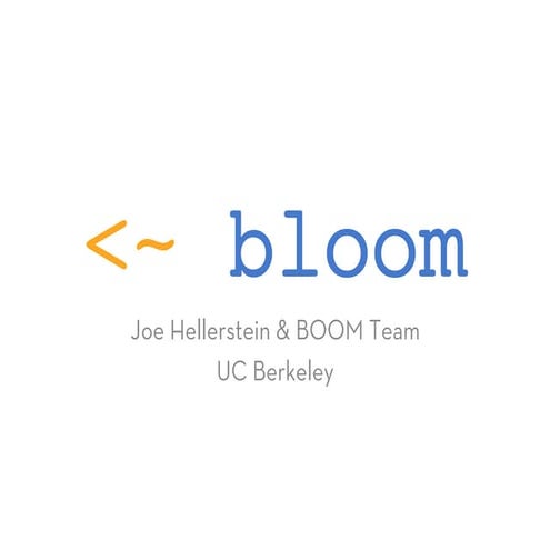 Bloom plseminar-sp15 | PDF | Programming Languages | Computing