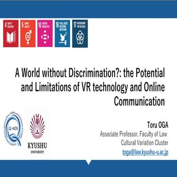 A World without Discrimination?: the Potential and Limitations of VR ...