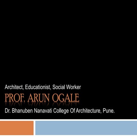 Profile of Arun Ogale | PPTX | Professional School | Postgraduate Education