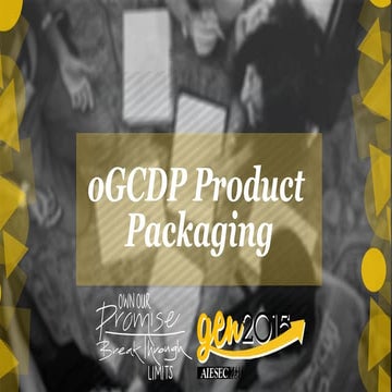 O gcdp product packaging gcdp wiki | PPT