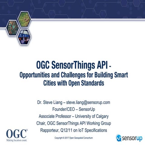 OGC SensorThings API - a very short introduction for ITU-T | PDF