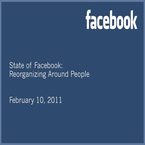 Facebook State of The Union | PPT