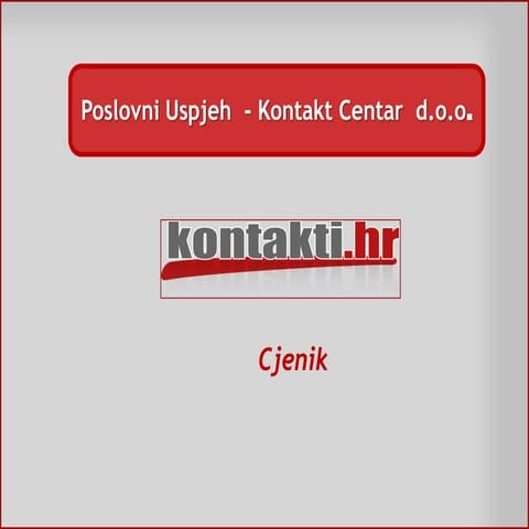 Oglasnik Kontakti.Hr OglašAvanje | PDF