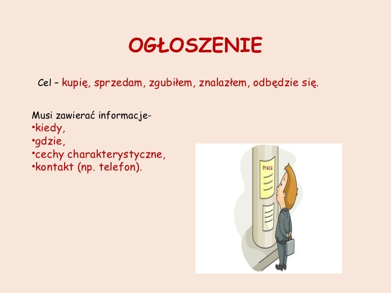 Ogłoszenie