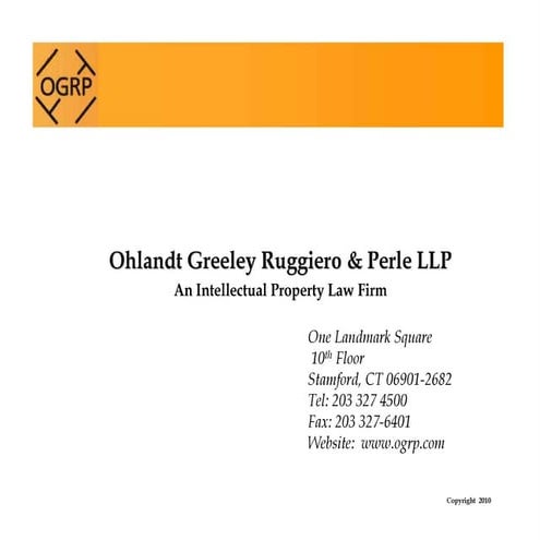 OGRP Introduction to Firm | PPT