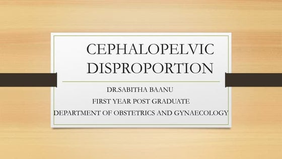 Cephalopelvic disproportion 2021 | PDF | Pregnancy | Reproductive Health