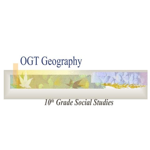 Ogt Geography[1] | PPT