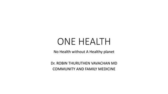 One Health and AMR | PDF | Infectious Diseases | Diseases and Conditions