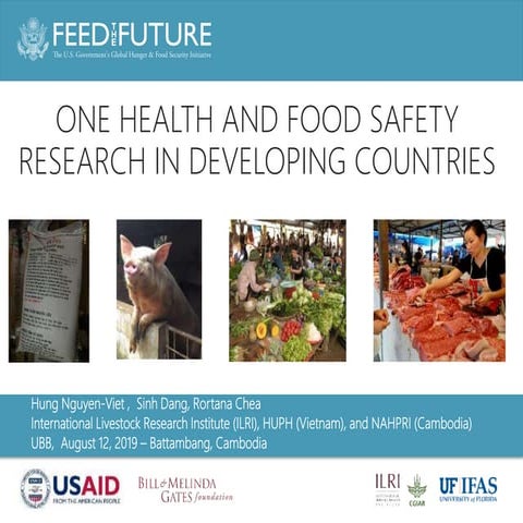One Health and food safety research in developing countries | PPTX
