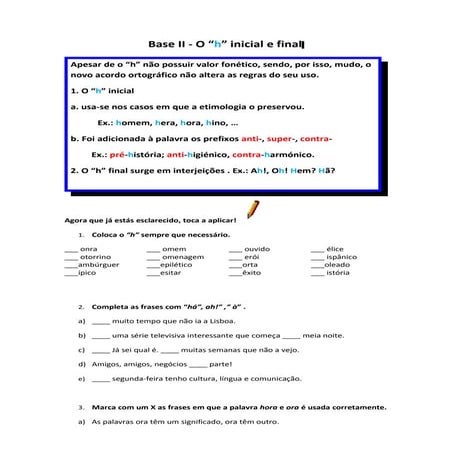 O h inicial e final | DOC