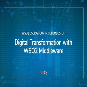 Digital Transformation with WSO2 Middleware | PDF
