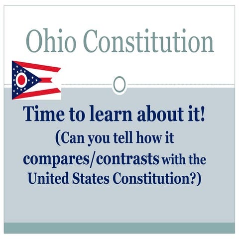 Ohio constitution power point | ODP