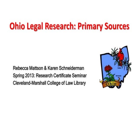 Ohio legal research | PPTX