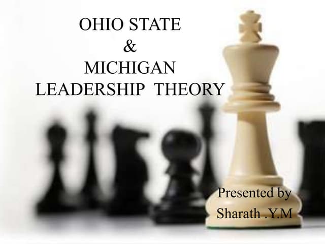 OHIO STATE & MICHIGAN LEADERSHIP THEORY | PPTX