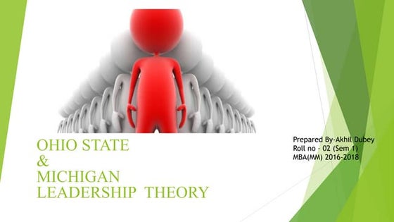 Ohio State Studies (Behavioral Theories of Leadership) | PPTX ...