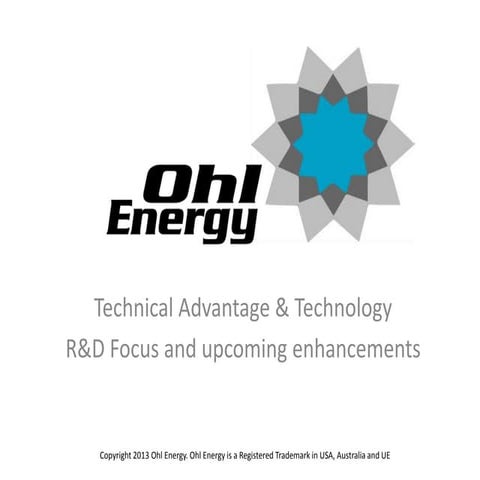 Ohl Energy - Technical advances in solar cell and solar panel ...