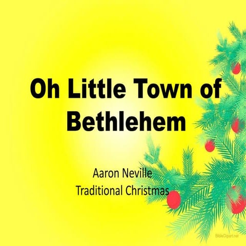 Oh Little Town Of Bethlehem | PPT