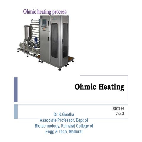 Ohmic heating | PPT