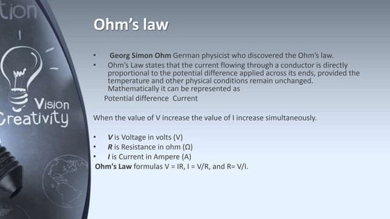 Ohm's law | PPTX