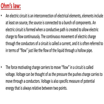 Ohm's law | PPT