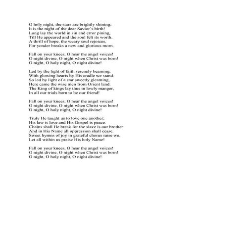 O Holy Night | PPT