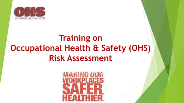 Lesson 7_Practice Occupational Health and Safety Procedures (LO1) | PPTX