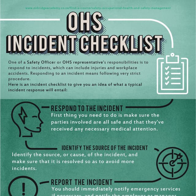 OHS Incident Checklist | PDF