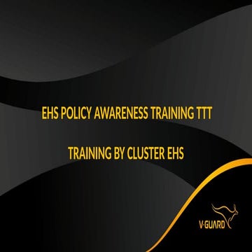 OHS&E Policy Awareness Training - Train the Trainer.pptx