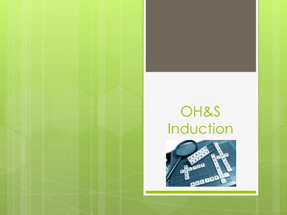 Safety induction presentation | PPTX | First Aid | Injuries