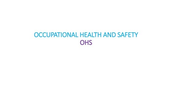 Lesson 7_Practice Occupational Health and Safety Procedures (LO1) | PPT