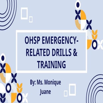 Emergency Management Drill. PPT covers Mock drill exercise | PPT