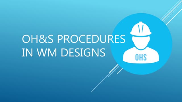 Occupational Health and Safety Powerpoint Presentation | PPTX