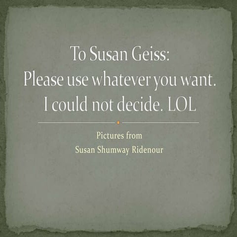 OHS Reunion for Susan Geiss | PPTX