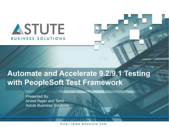 Introduction to Unified Functional Testing 12 (UFT) | PPT