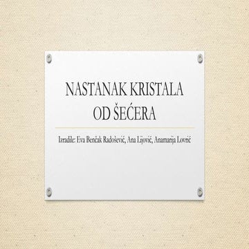 Kako napraviti kristale od soli (ionski kristali) (1) | PPTX