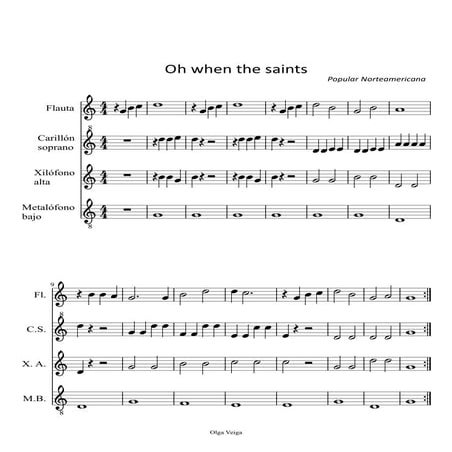Oh when the saints ORFF | PDF
