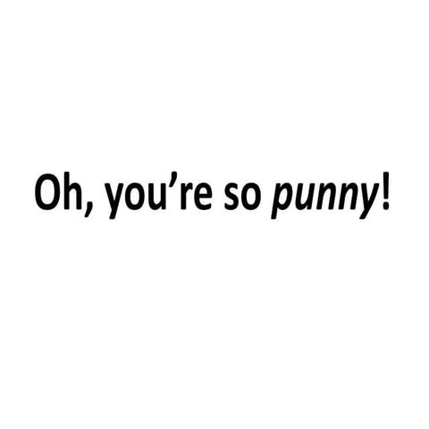 Oh, you’re so punny | PPT