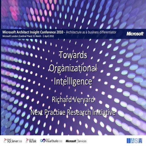 Towards Organizational Intelligence | PPT