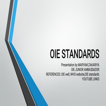OIE STANDARDS.pdfbv bvb nsefsb b bvbvbvbx | PPT