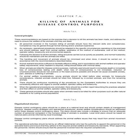 EFSA Opinion on electrical requirements for poultry waterbath stunning ...