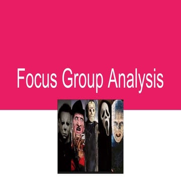 FOCUS GROUP ANALYSIS | PPT