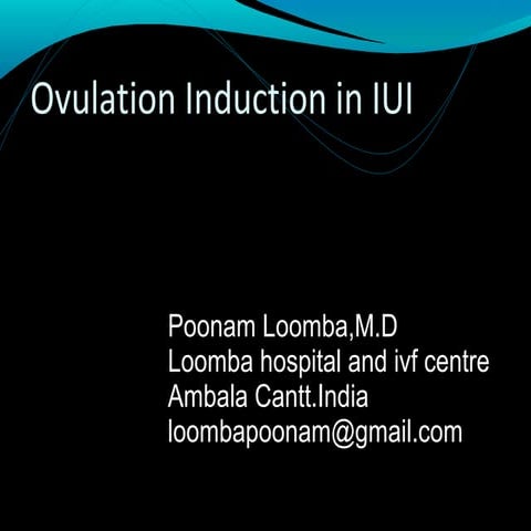 Ovulation induction in IUI | PPT