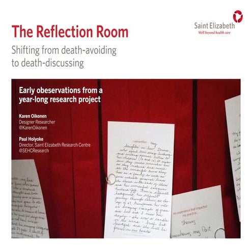 The Reflection Room: Shifting from death-avoiding to death-discussing | PPT