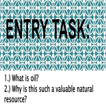 Oil in the Middle East | PPTX