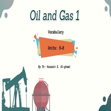 Oil and gas 1 Book - units 5-8 | PDF