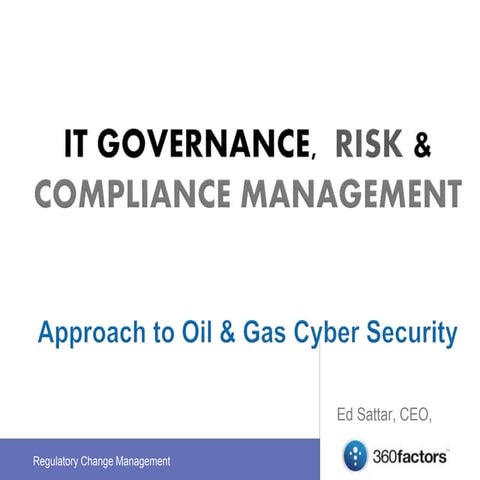 Cyber Security IT GRC Management Model and Methodology. | PPTX